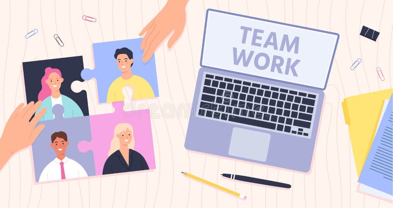 Team Work Management. Leader Connect Employees for Effective Teamwork ...