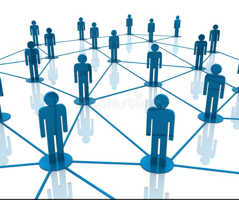 Team work network stock illustration. Illustration of achievement ...