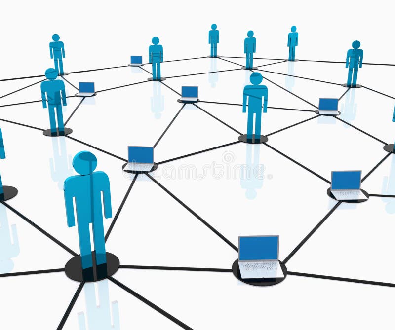 Team work network stock illustration. Illustration of achievement ...