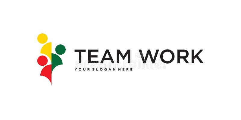 Team Work People Logo Design. Premium Vector Stock Illustration ...