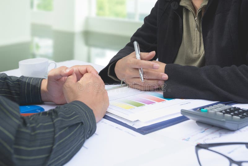 Team Work Process. Businessman Crew Working the Project Stock Photo ...