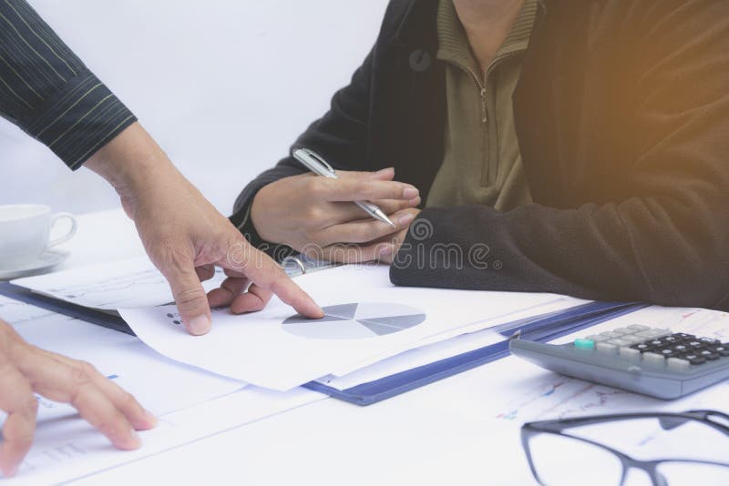 Team Work Process. Businessman Crew Working the Project Stock Image ...