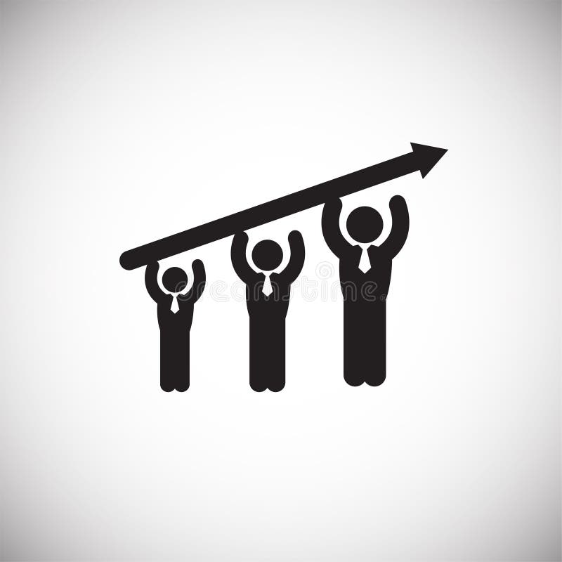 Work Team progress stock illustration. Illustration of social - 13697055