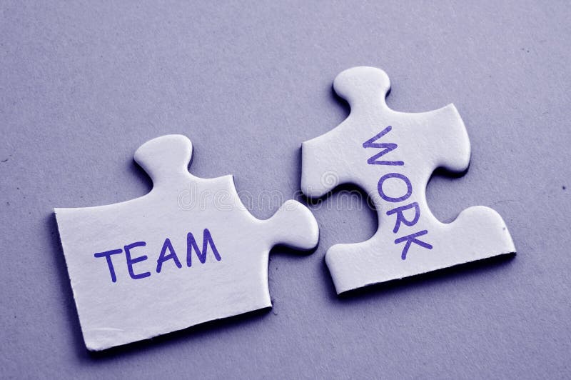 Team Work puzzle pieces stock image. Image of cooperation - 182267125