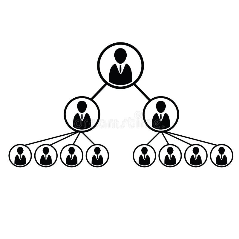 Team Work Structure Icon Illustration Stock Vector - Illustration of ...