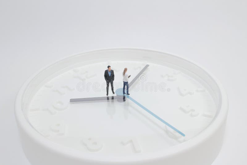 A Team Work and Time Management Concept Stock Photo - Image of team ...