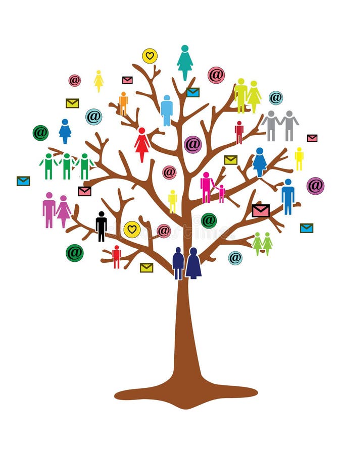 Team Work tree stock vector. Illustration of digitally - 34628413