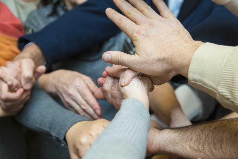 Business People Congratulating after Finishing a Project Stock Photo ...