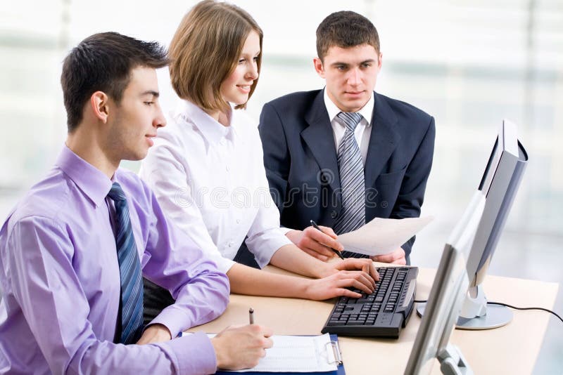 Team work stock photo. Image of busy, pointing, business - 31159286