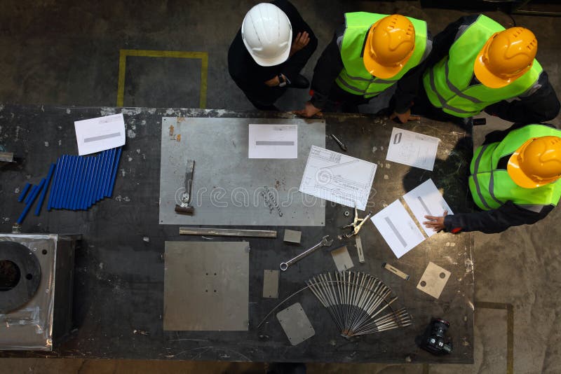 Team of workers at factory stock image. Image of industry - 76790553