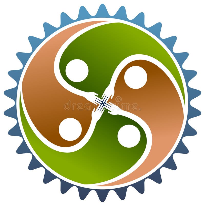 Team workers gear stock vector. Illustration of employees - 53860322