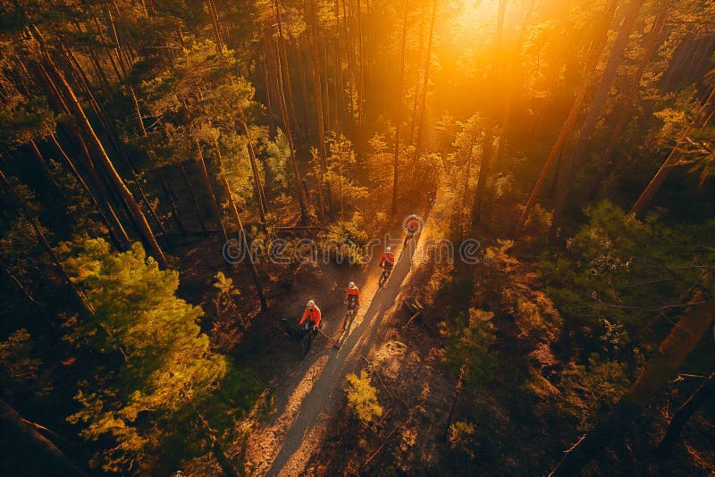 A Team of Workers in Suits Uses Chainsaws To Cut Trees in a Forest ...