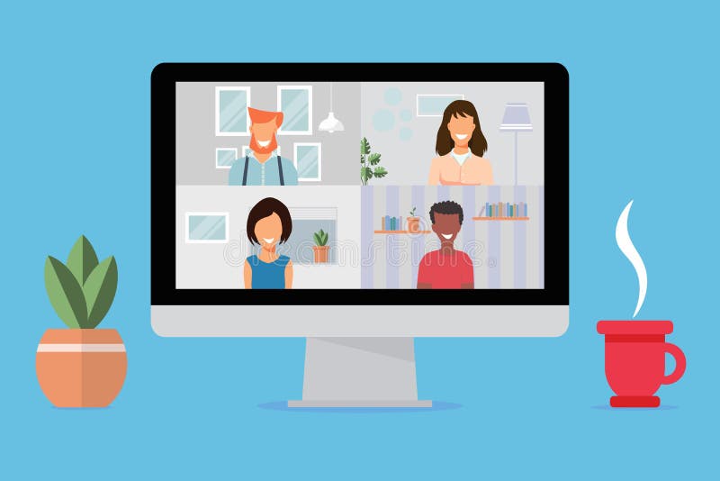 Working Together Computer Stock Illustrations – 7,044 Working Together ...