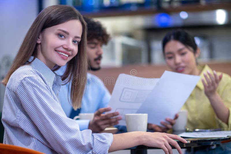 Team Working on the Project and Looking Involved Stock Image - Image of ...