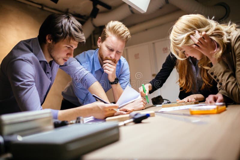 Team Working on Project Together Stock Image - Image of planning ...