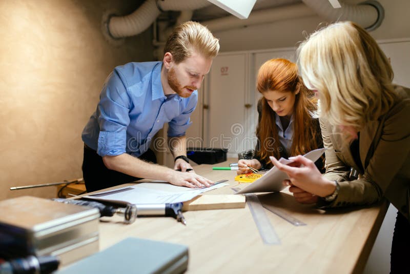 Team Working on Project Together Stock Image - Image of collaboration ...