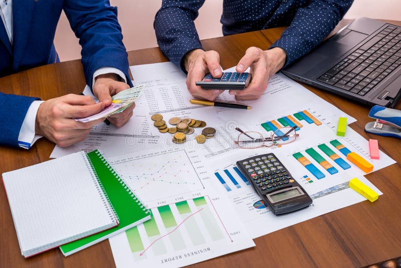 Team Working Talking Budget Stock Image - Image of organization ...