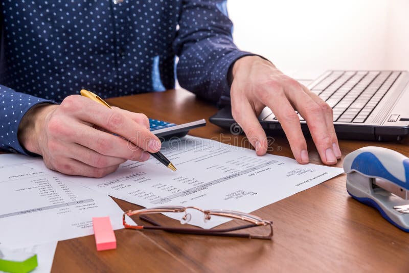 Team Working Talking Budget Stock Image - Image of organization ...