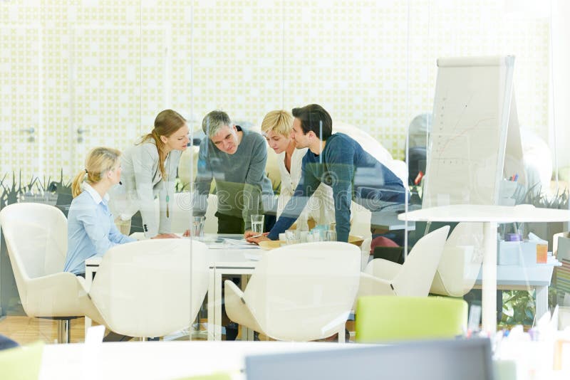 Team Working Together in Office Stock Image - Image of interaction ...