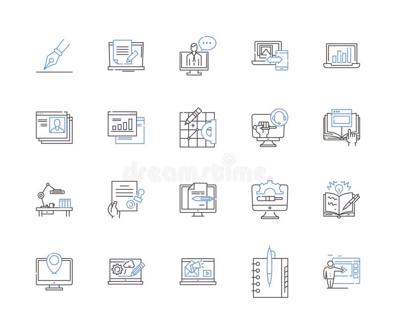 Team Workshop Outline Icons Collection. Workshop, Team, Training ...