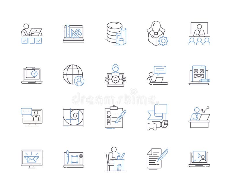 Teambuilding Icons Line Icons Collection. Leadership Symbols ...