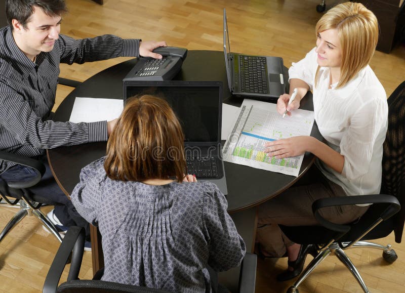 Team of Young People at Work Stock Photo - Image of paperwork, office ...