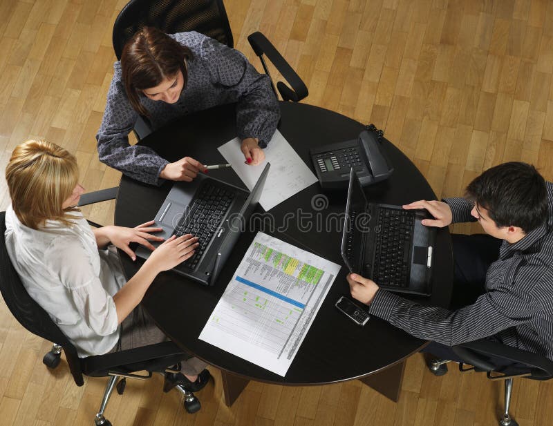 Team of Young People at Work Stock Photo - Image of discussion ...
