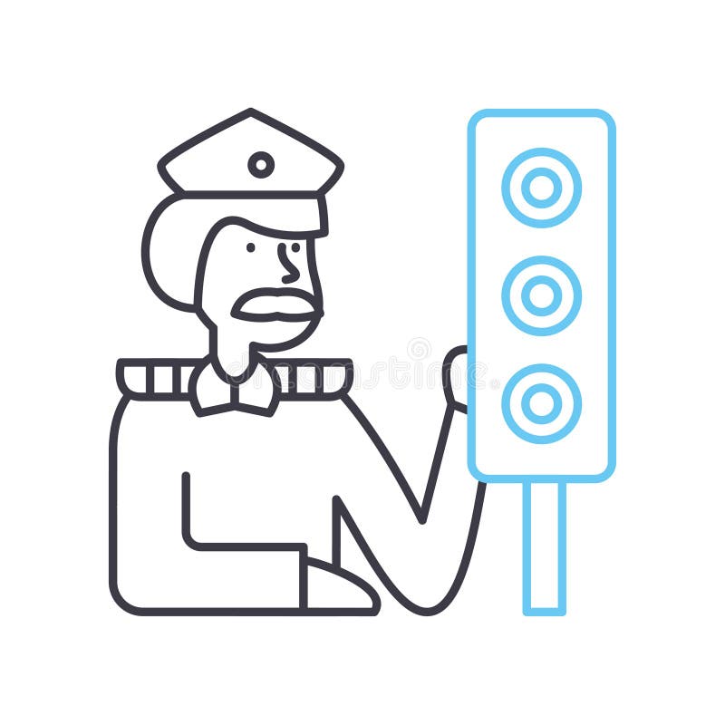 Teamcaptain Line Icon, Outline Symbol, Vector Illustration, Concept ...