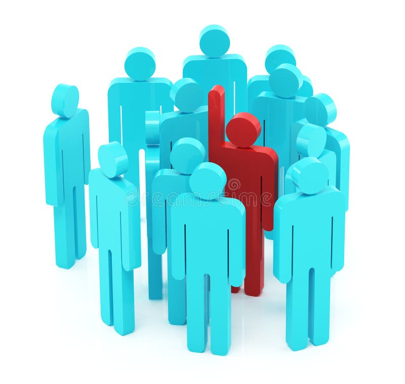 Teamleider stock illustratie. Illustration of baan, samenwerking - 32894305