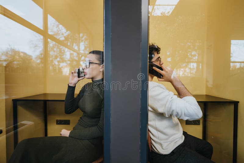 Teammates Handle Calls Simultaneously in Separate Booths, Efficiently ...