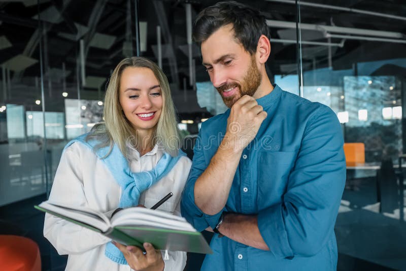 Teammates Talking and Discussing New Project Stock Photo - Image of ...