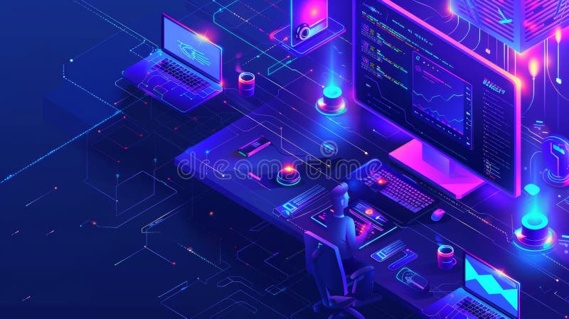 Teams of Computer Programmers, Project Managers, Graphic Designers, Create Software, Code ...