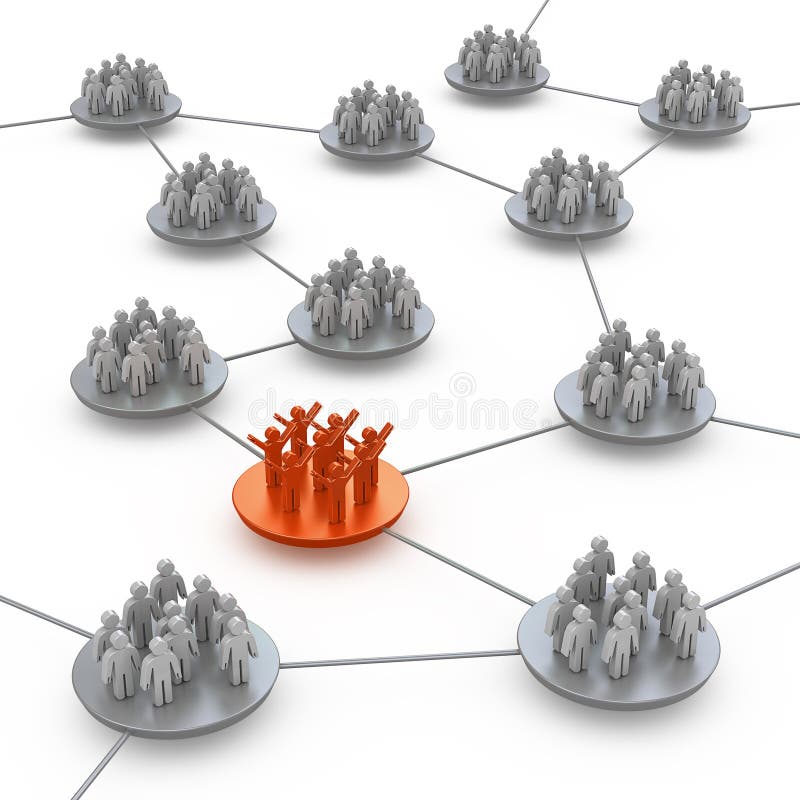 Teams connection stock illustration. Illustration of crowd - 21402858
