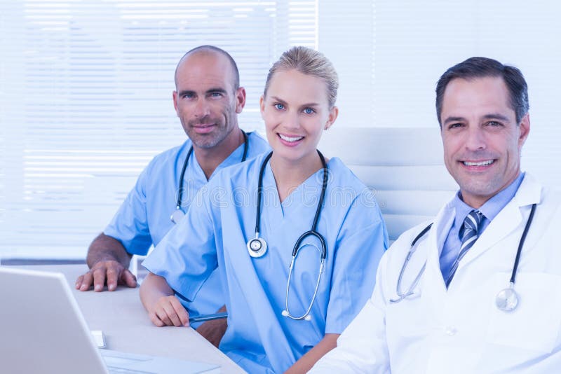 Teams of Doctors Working Together Stock Photo - Image of table ...
