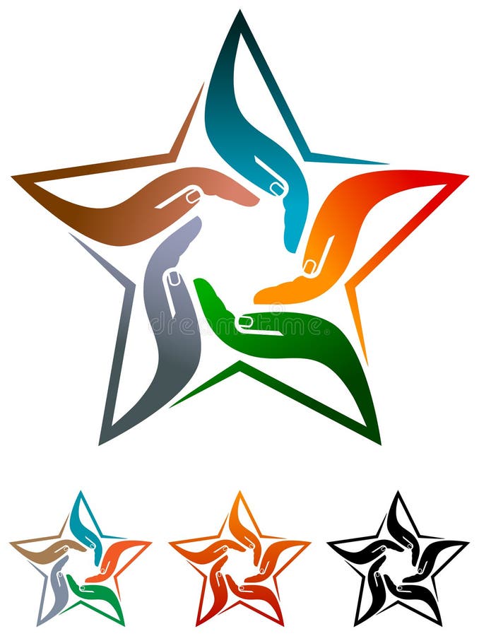 Teamstern vektor abbildung. Illustration von kunst, nächstenliebe ...