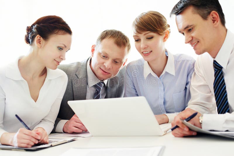 Teamwork stock image. Image of attention, employee, communication ...