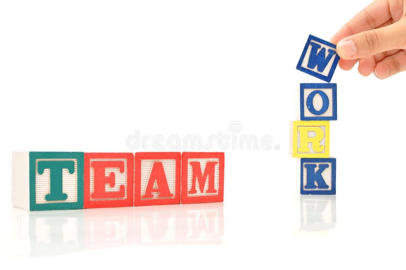 Teamwork stock photo. Image of work, teamwork, blocks - 21701192