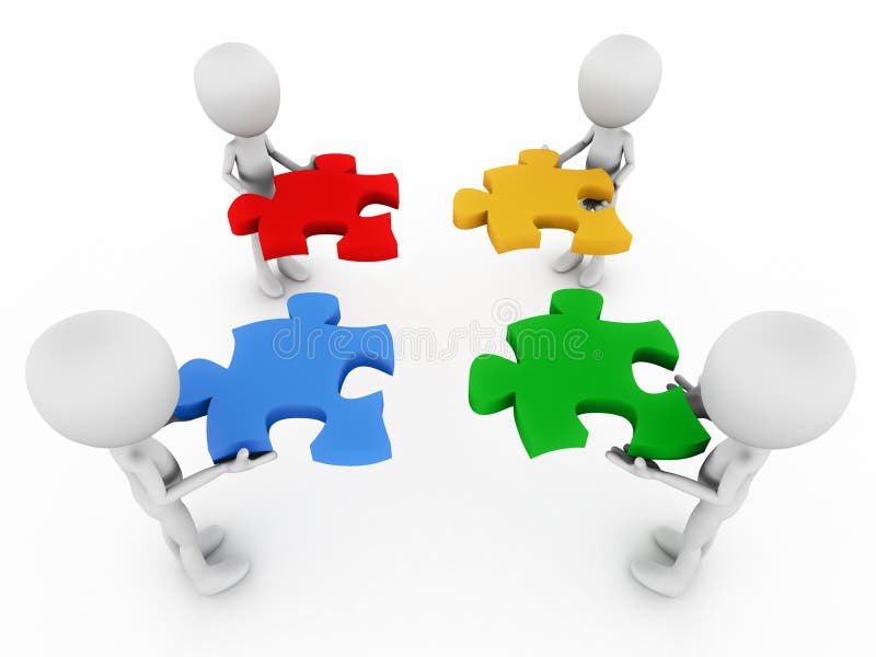 Teamwork stock illustration. Illustration of work, solution - 27870375