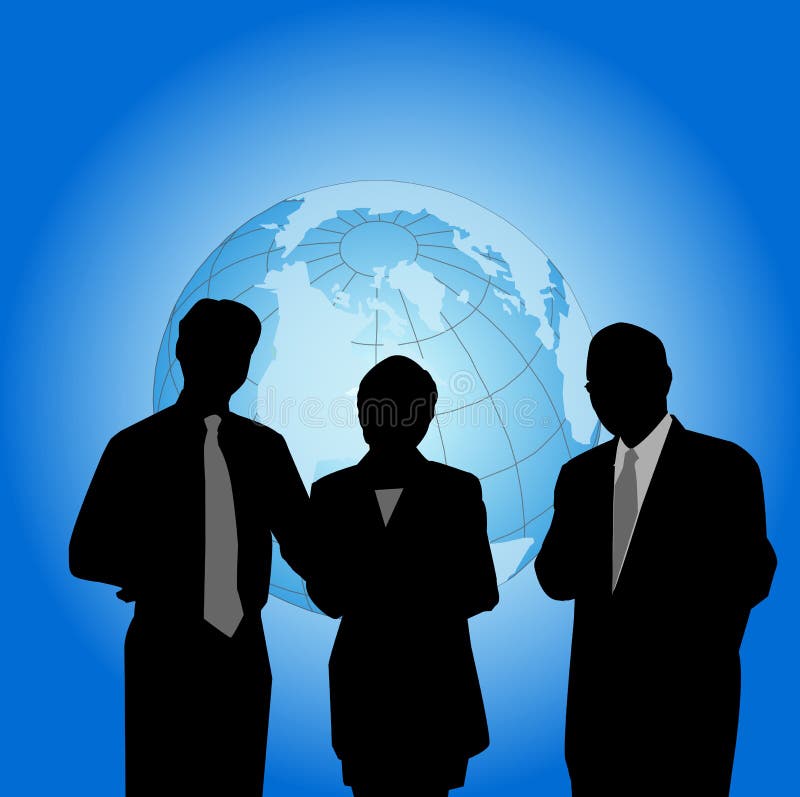 Business People Connections Globe Network Stock Vector - Illustration ...