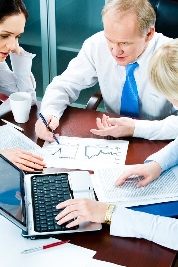 Busy teamwork stock image. Image of adult, holding, paper - 4472889