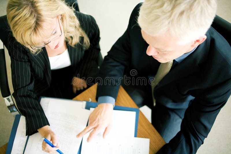 Advising stock photo. Image of colleague, businesswoman - 5174820