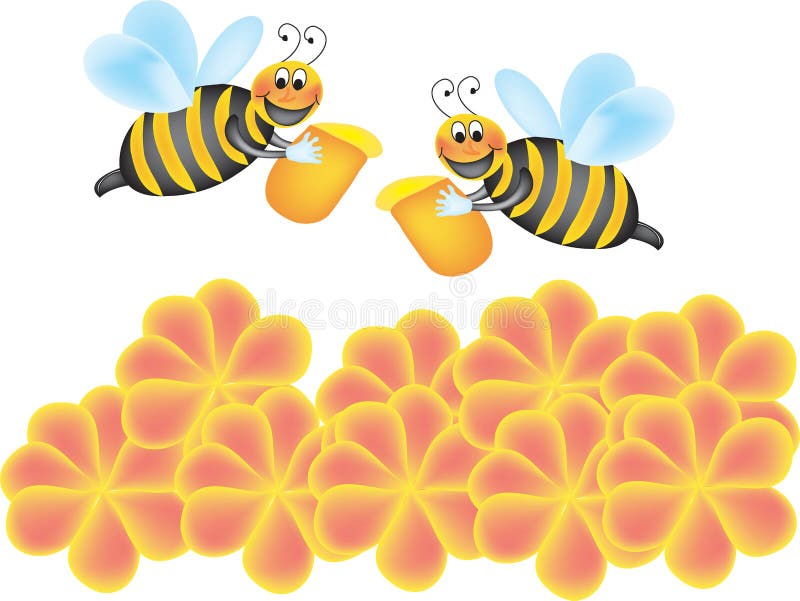 Bees Working Together Clip Art