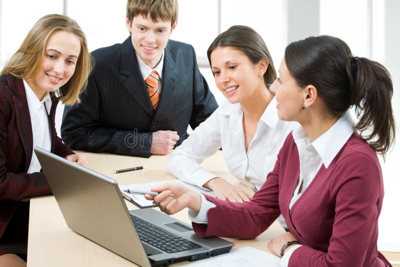 Teamwork stock photo. Image of modern, business, beautiful - 7628170