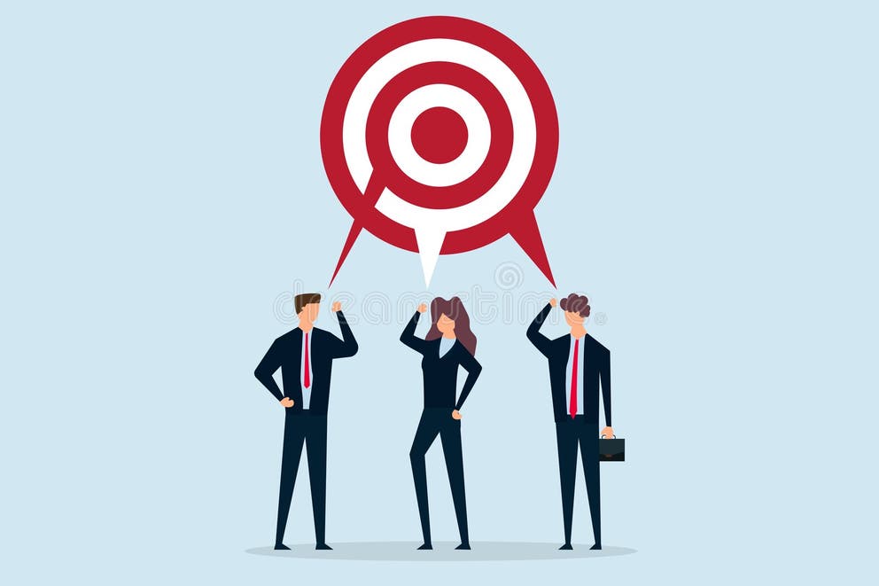 Teamwork Aiming on the Same Target, Business Partner Talking about Work ...