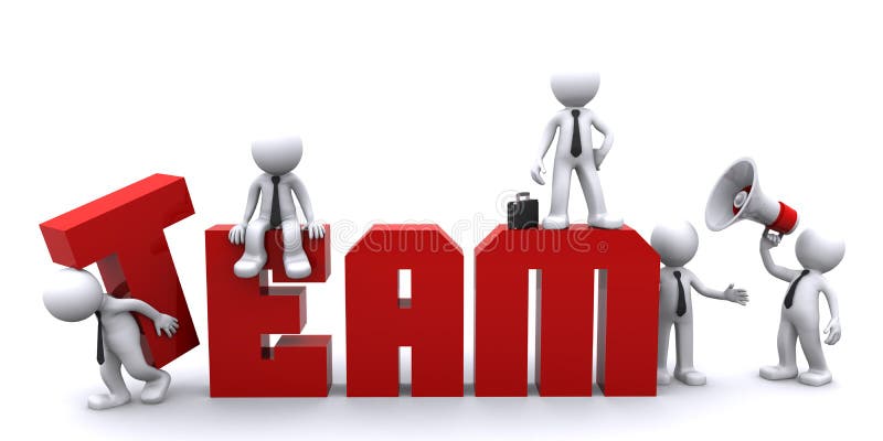 Lokalisierter Wei?er Hintergrund Der Teamwork-Begriffsgesch ...