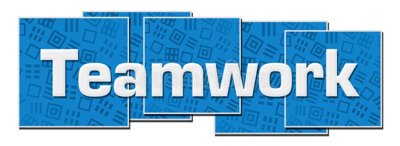 Teamwork Blue Texture Blocks Stock Illustration - Illustration of ...