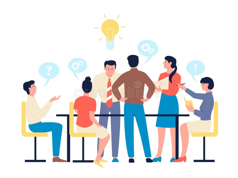 Innovation - Team Lifting Light Bulb Stock Illustration - Illustration ...