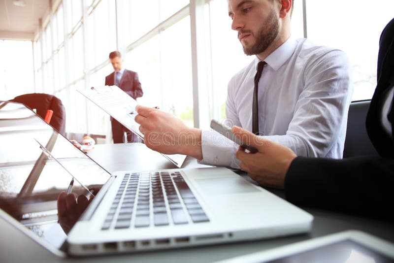 Teamwork,brainstorming Concept.Young Creative Managers Team Working ...