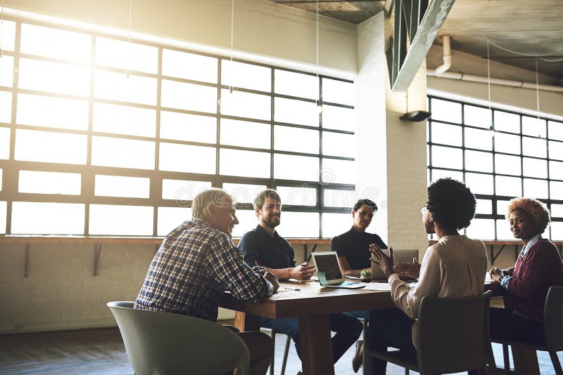 Teamwork, Brainstorming and Planning with Business People in Meeting ...