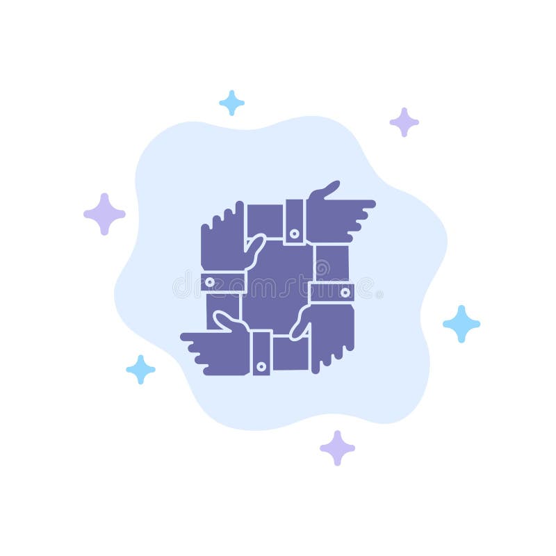 Teamwork, Business, Collaboration, Hands, Partnership, Team Blue Icon ...